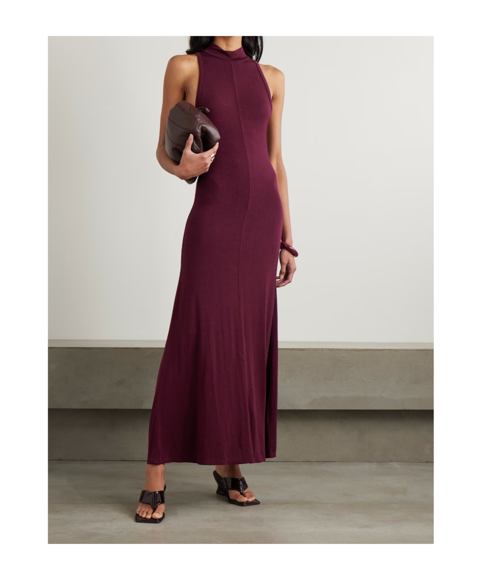ST. AGNI ST. AGNI Sleeveless High Neck Maxi Dress